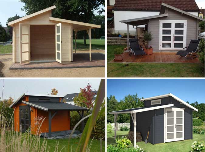 Gartenhaus amp Schleppdach die perfekte Kombination